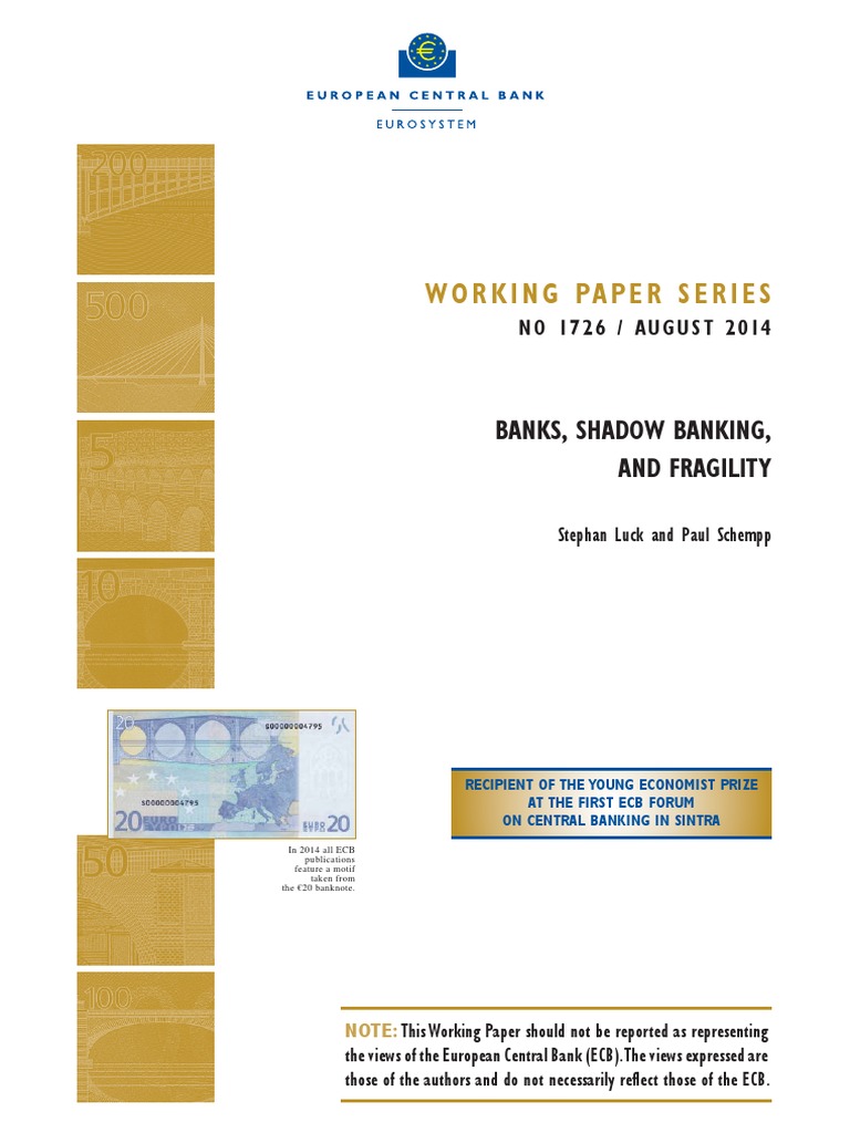 Banks, Shadow Banking, and Fragility | PDF | Shadow Banking System | Asset Backed Security