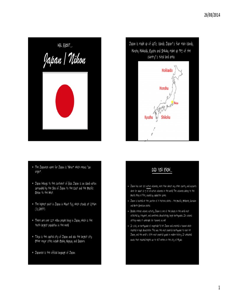 Introduction to Japan's Culture and Geography | PDF | Japan | Island