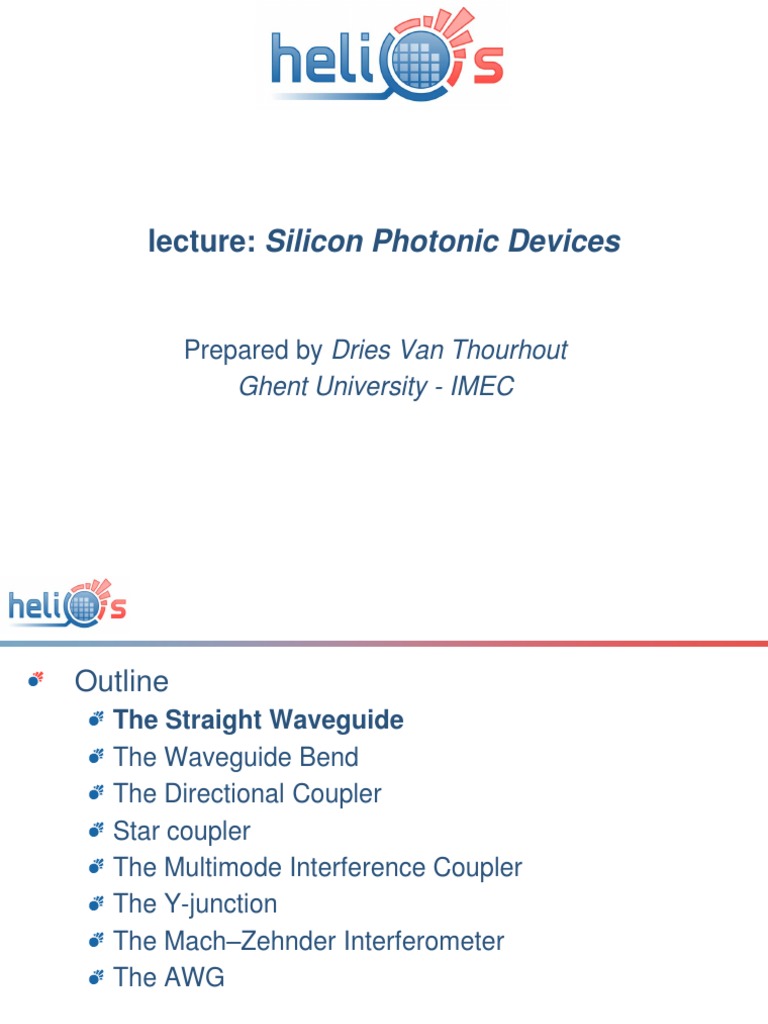 Ch4 Passive Devices | PDF | Dispersion (Optics) | Waveguide