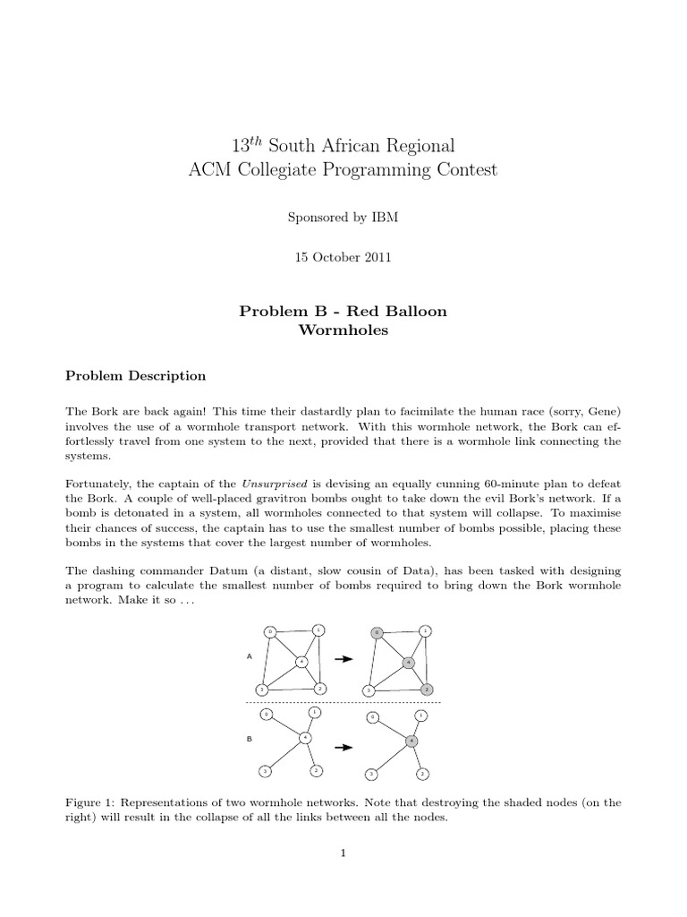 13 South African Regional ACM Collegiate Programming Contest | PDF ...