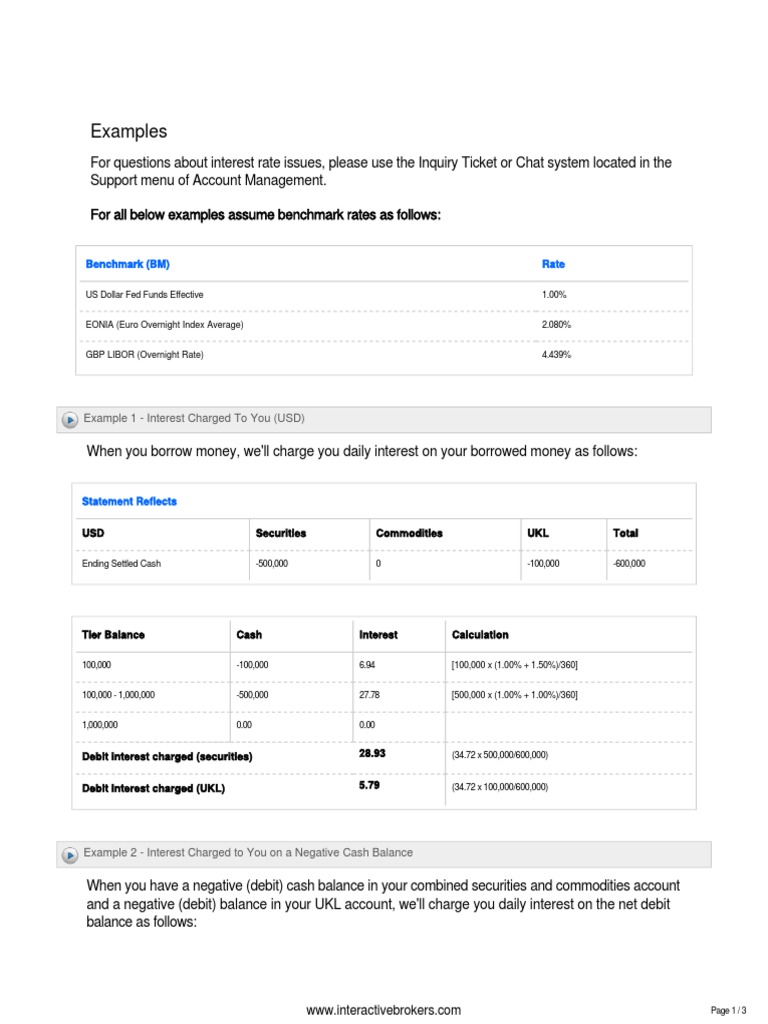 Interest Rate Explanation | PDF | Cash | Debits And Credits