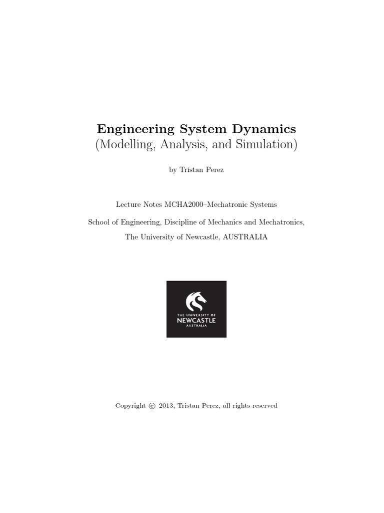 Mechatronics Lecture Notes | PDF | Operator (Mathematics) | Matrix ...