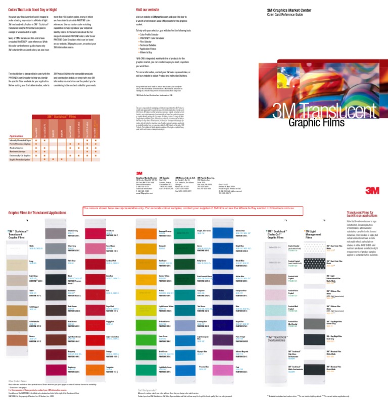 3630 Vinyl Colour Range Small PDF | PDF | Color | Simulation