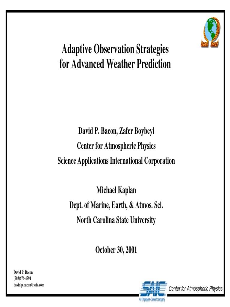 Advanced Weather Prediction Oct 01 | PDF | Weather Forecasting | Weather