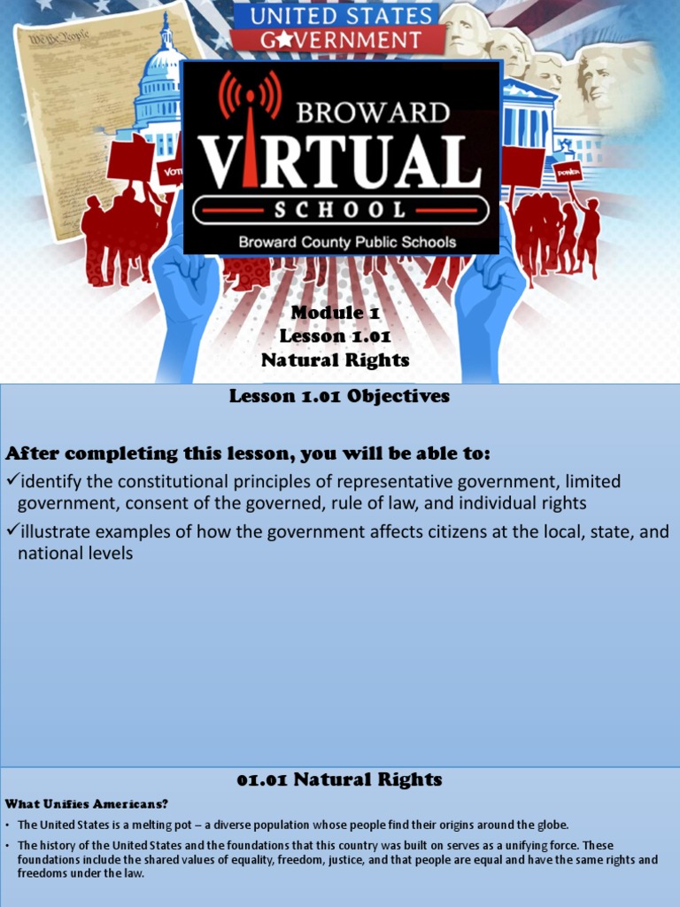 1 01 Lesson Notes | PDF | Natural And Legal Rights | Citizenship