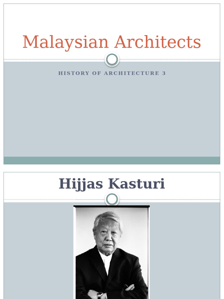 Malaysian Architects | PDF | Architect | Malaysia