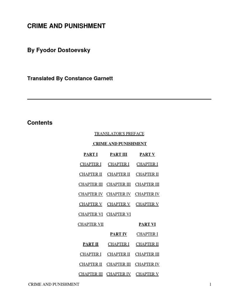 Crime and Punishment by Dostoyevsky, Fyodor, 1821-1881 | PDF | Crime ...
