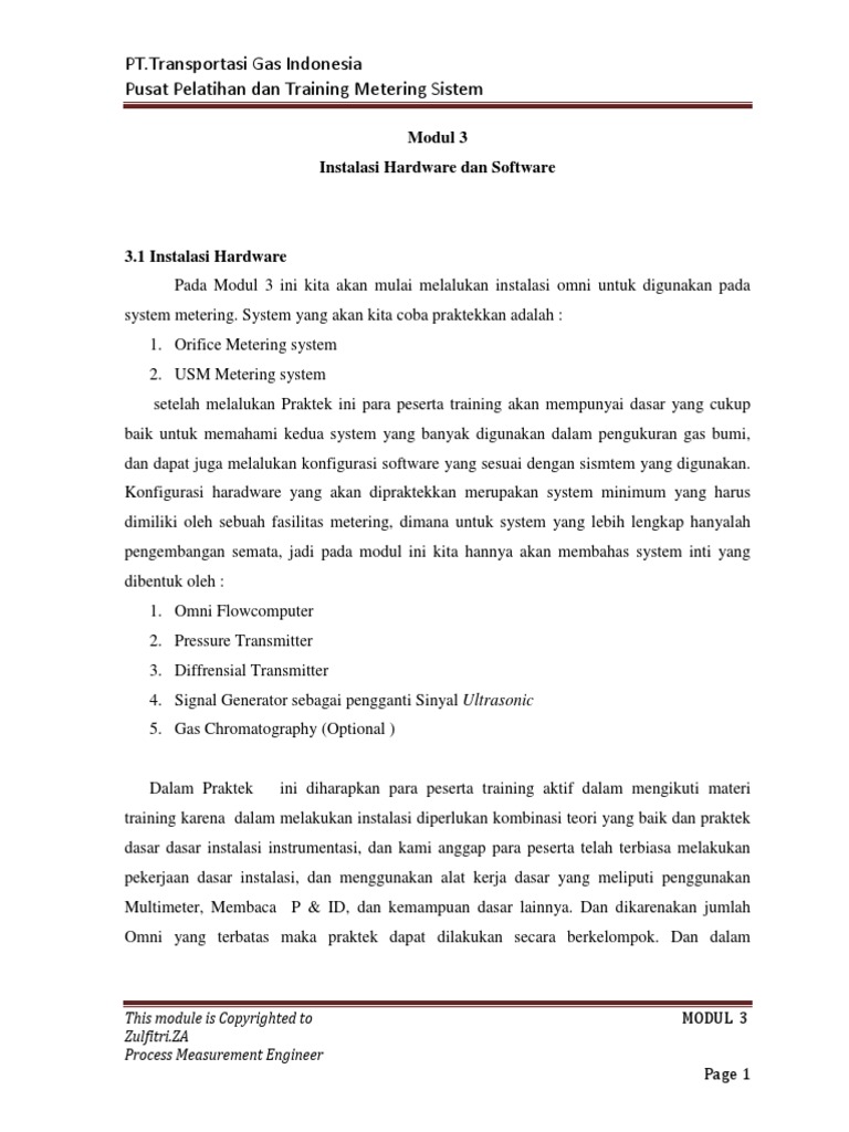 Cara Pengoperasian OMNI | PDF