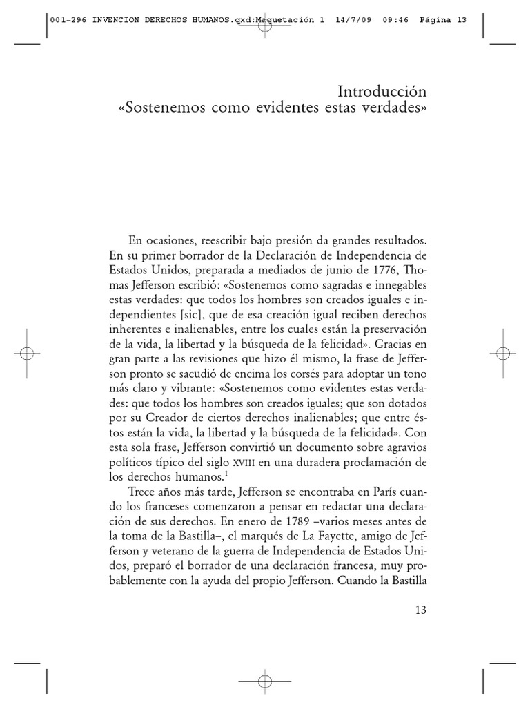 La Invencion de Los DDHH | PDF | Derechos humanos | Derechos