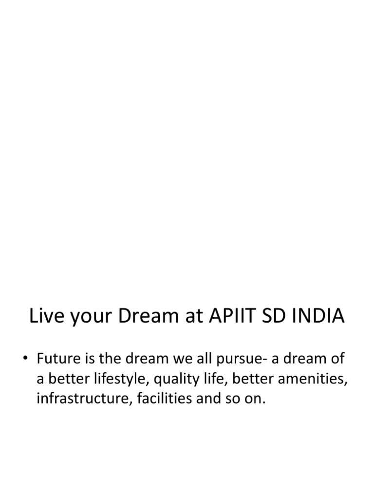 Pursuing Your Dreams of Quality Education Through APIIT SD India's ...