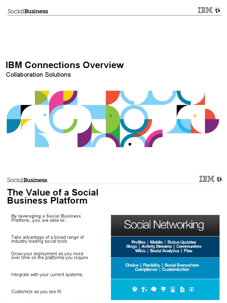 IBM Connections 4.5 Business Value & Overview New | PDF | Information ...