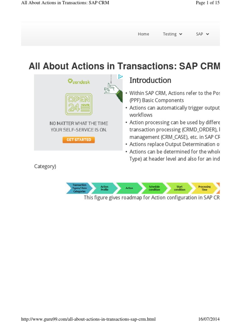 All About Actions in Transactions: SAP CRM | PDF | Hypertext | Software ...