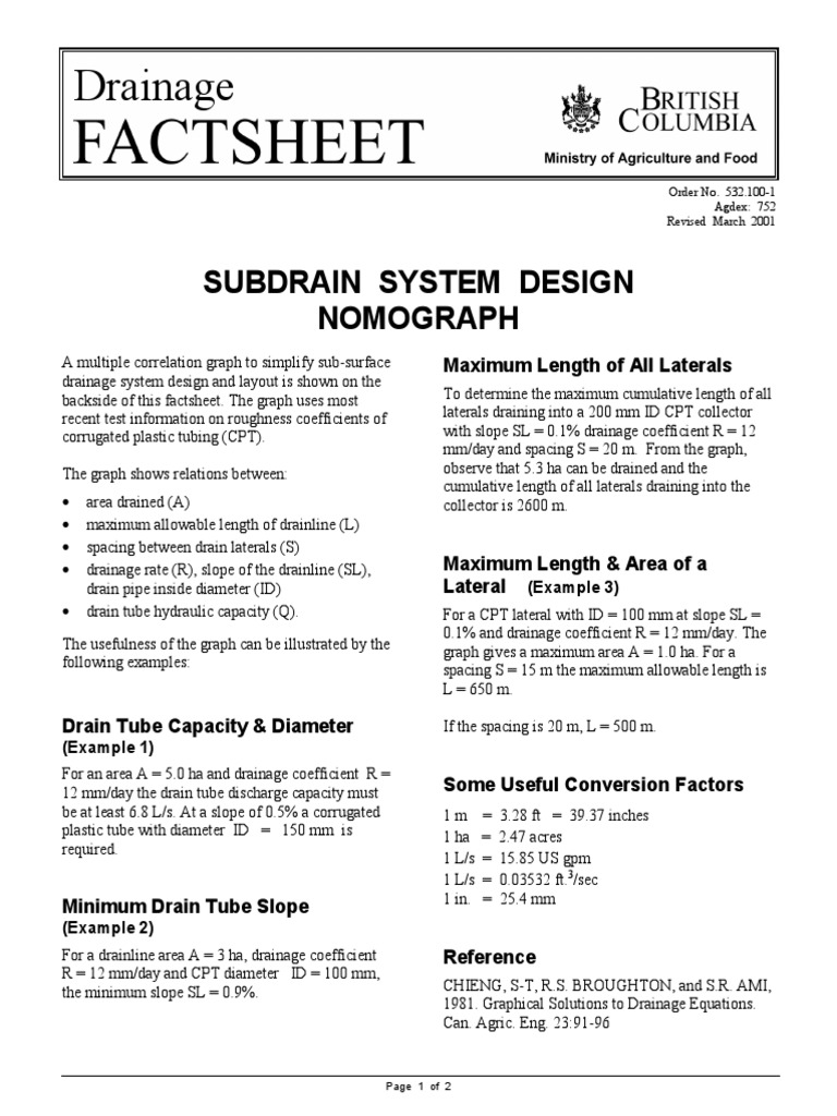 Subdrain System Design Guide | PDF