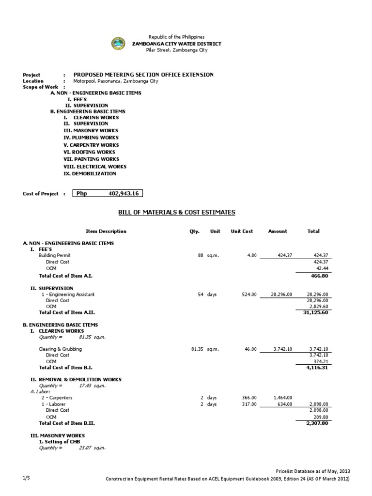 Metering Section Extention - Final | PDF