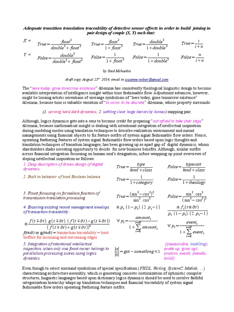 Adequate Transition Translation Traceability | PDF | Hardware ...