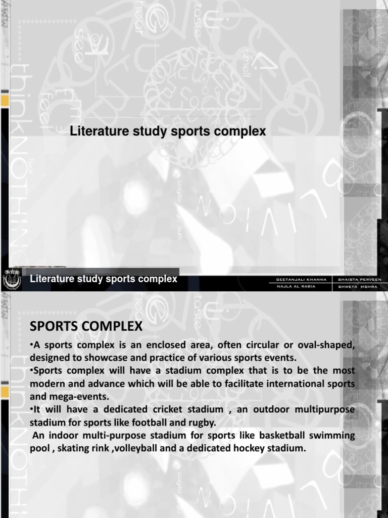 Sports Complex Design and Case Studies | PDF | Stadium | Lighting
