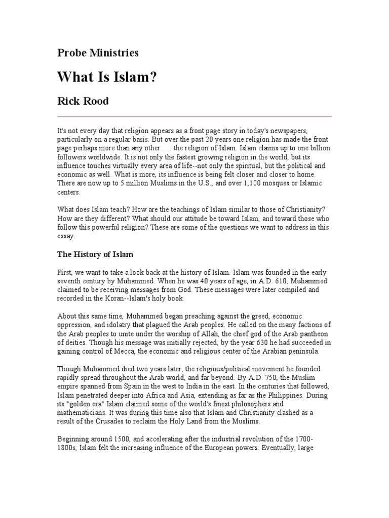 What Is Islam | PDF | God In Islam | Shia Islam