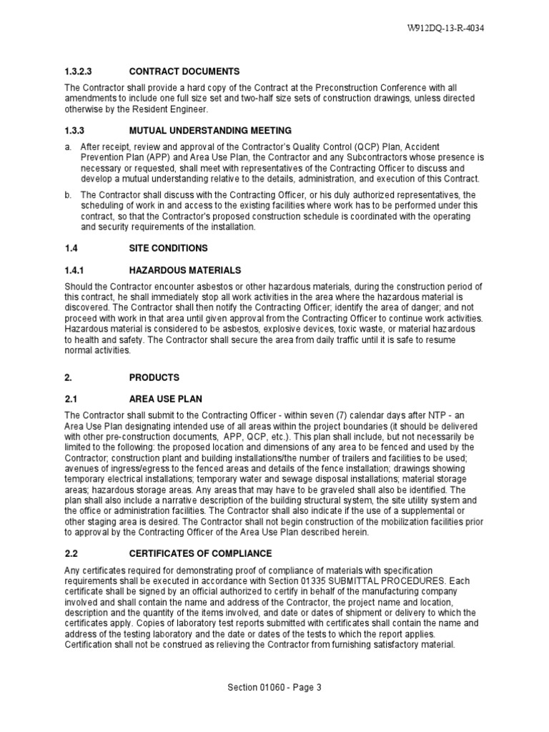Appendix A - 1 - 67 | PDF | General Contractor | Specification (Technical Standard)