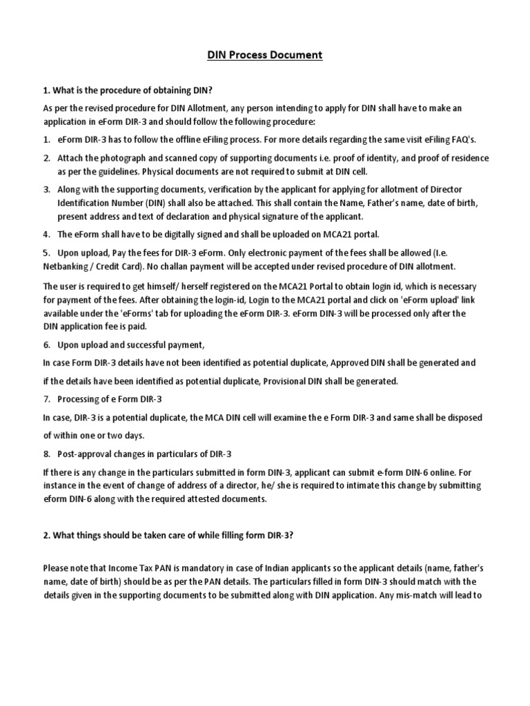 DIN Application | PDF | Identity Document | Government And Personhood