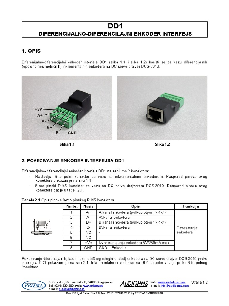 DD1 Uputstvo | PDF