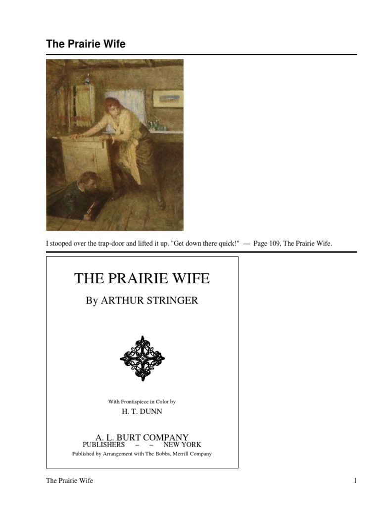 The Prairie Wife by Stringer, Arthur, 1874-1950 | PDF | Nature