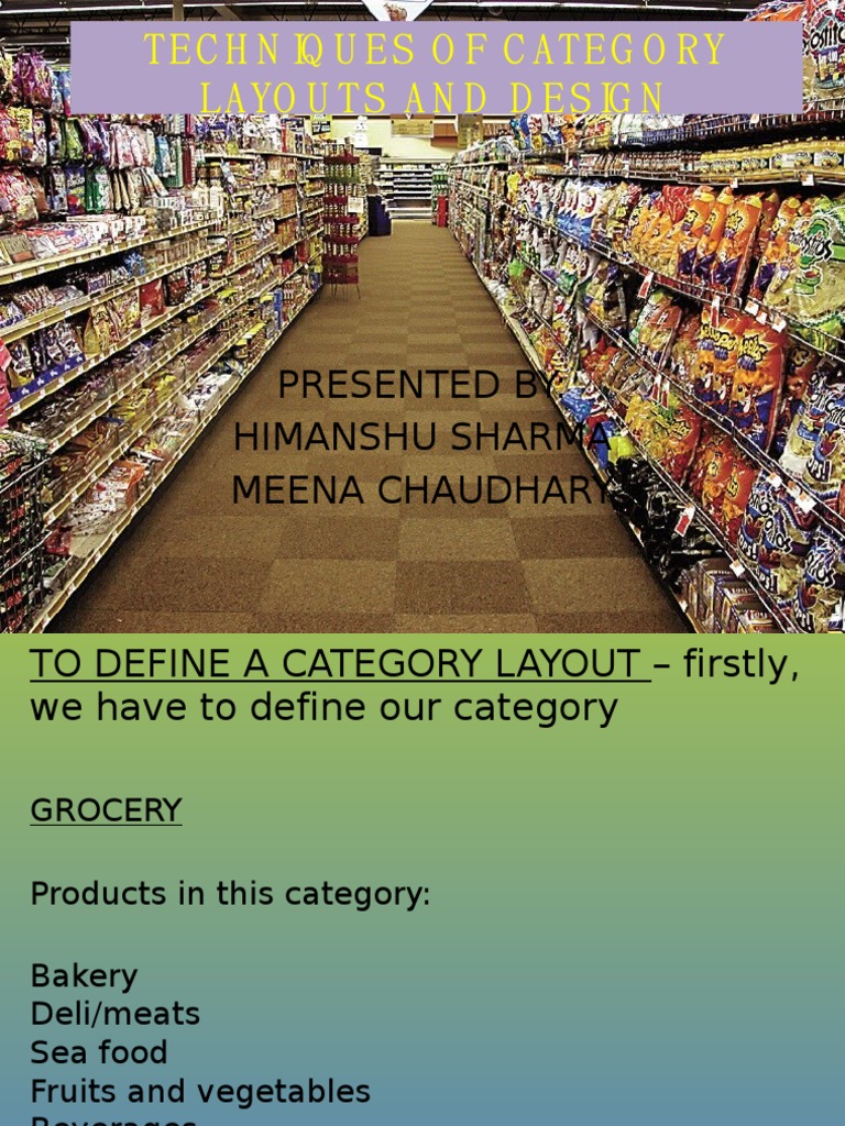 Category Layout And Techniques Download Free Pdf Grocery Store
