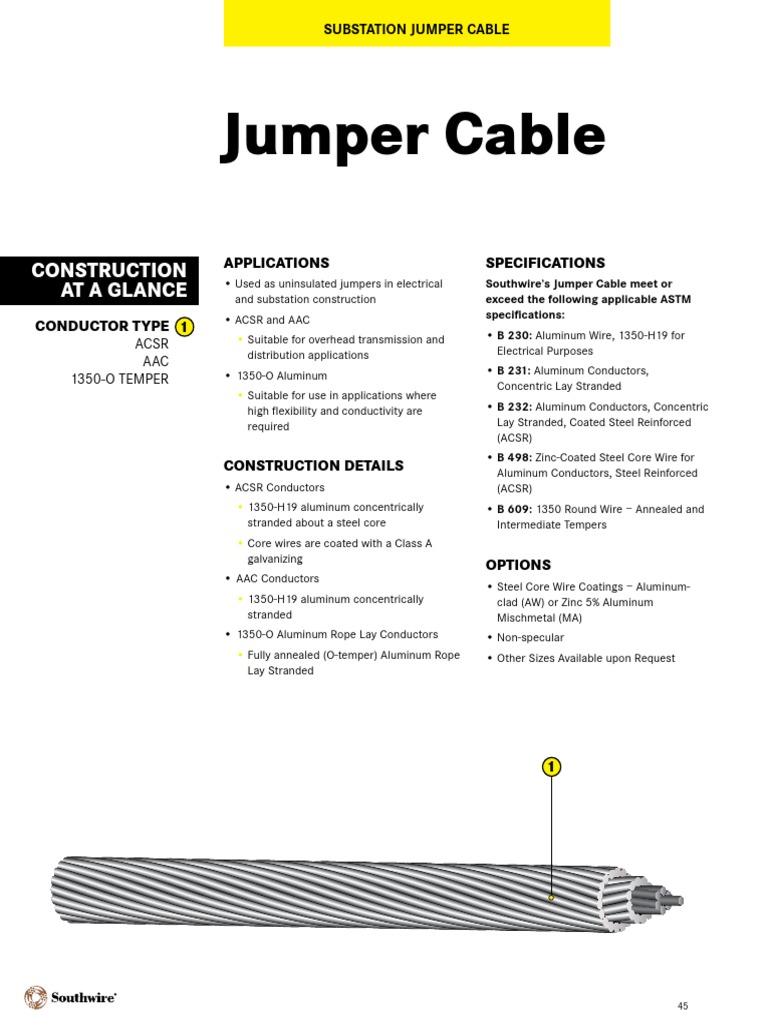 ACSR Southwire | PDF | Manufactured Goods | Building Engineering