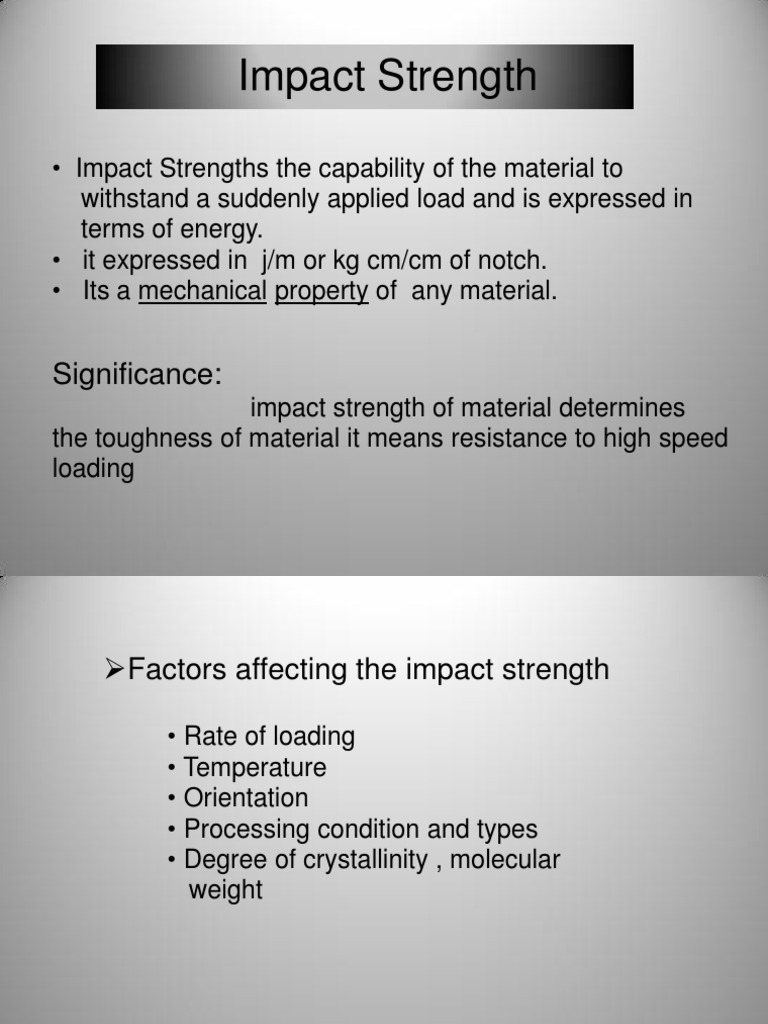 Impact Strength | PDF