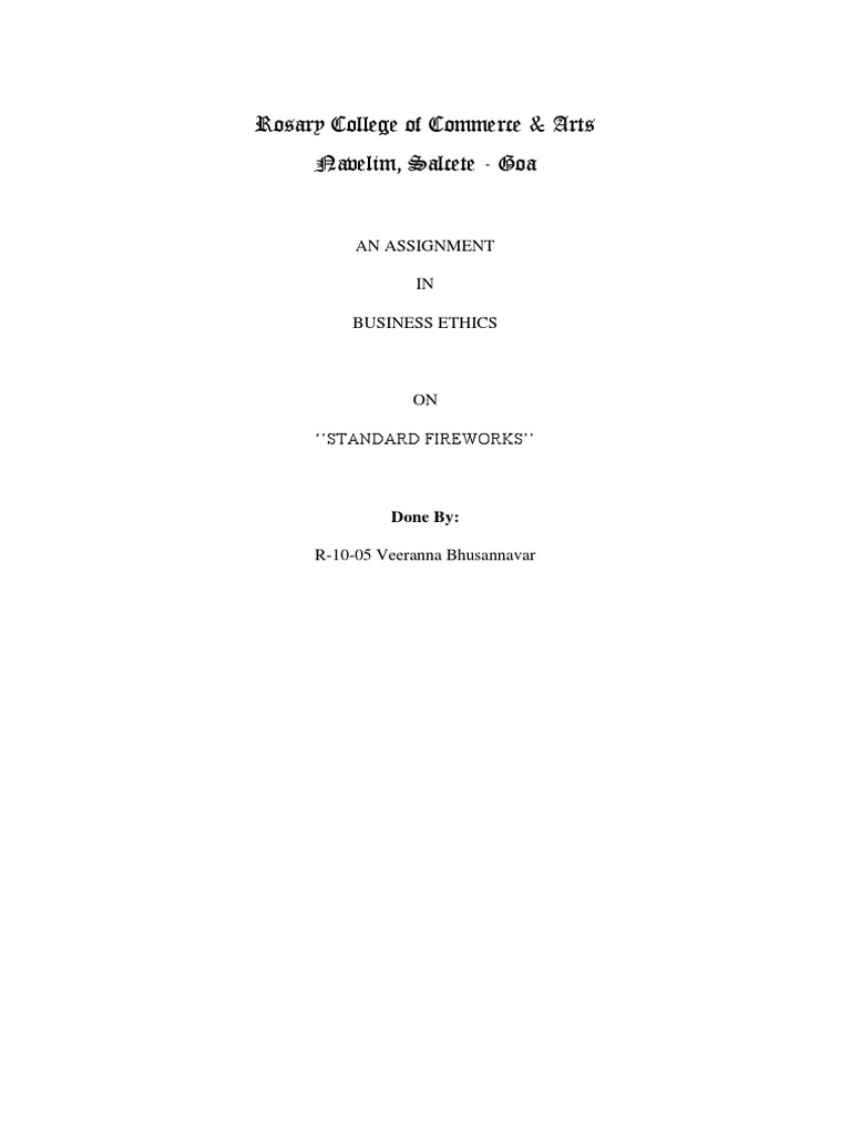 Standard Fireworks | PDF | Fireworks | Pyrotechnics