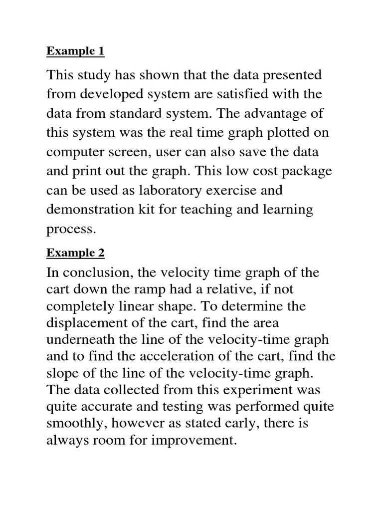 Conclusion Linear Motion 2 | PDF | Computers