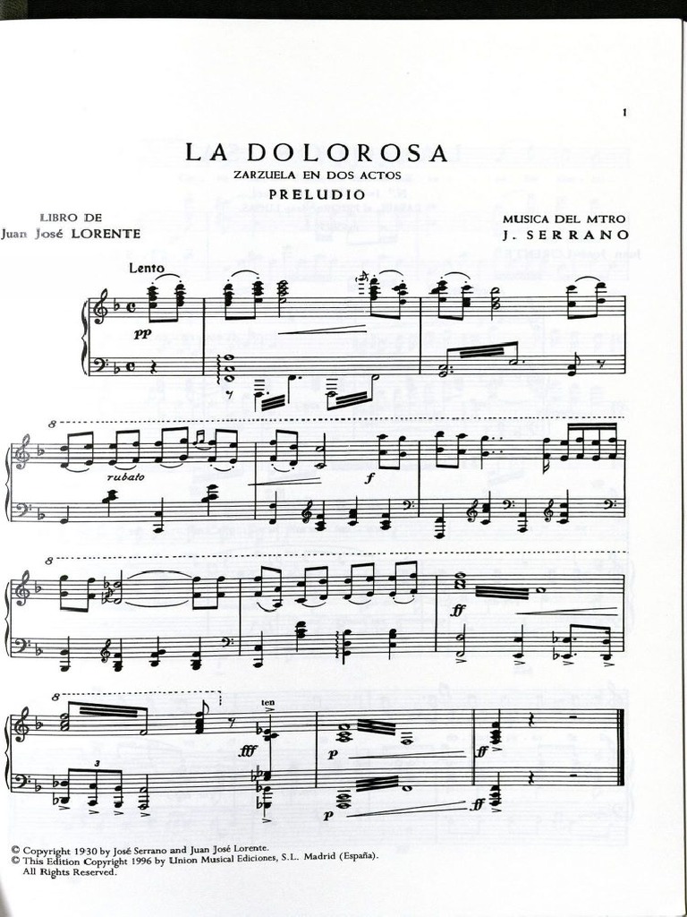 La Dolorosa | PDF