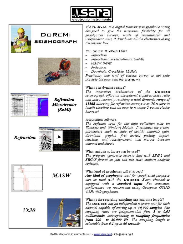Doremi Datasheet 1 Eng 2 | PDF | Reflection Seismology | Electrical Connector