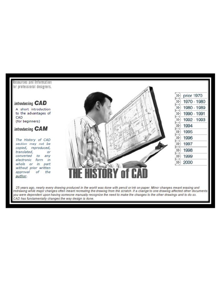 The History of CAD | PDF | Computer Aided Design | Auto Cad