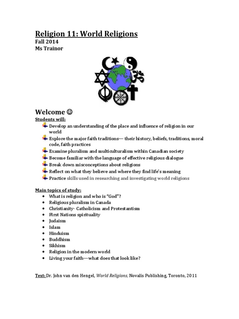 Grade 11 Religion Course Outline | PDF | Religious Pluralism | Major ...