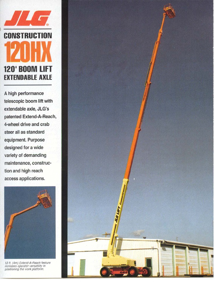 Datos Manlift JLG 120 HX | PDF