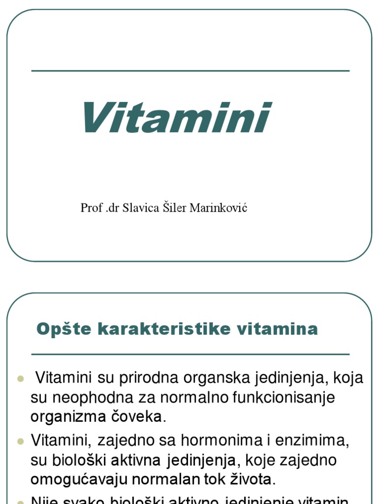 Vitamini | PDF