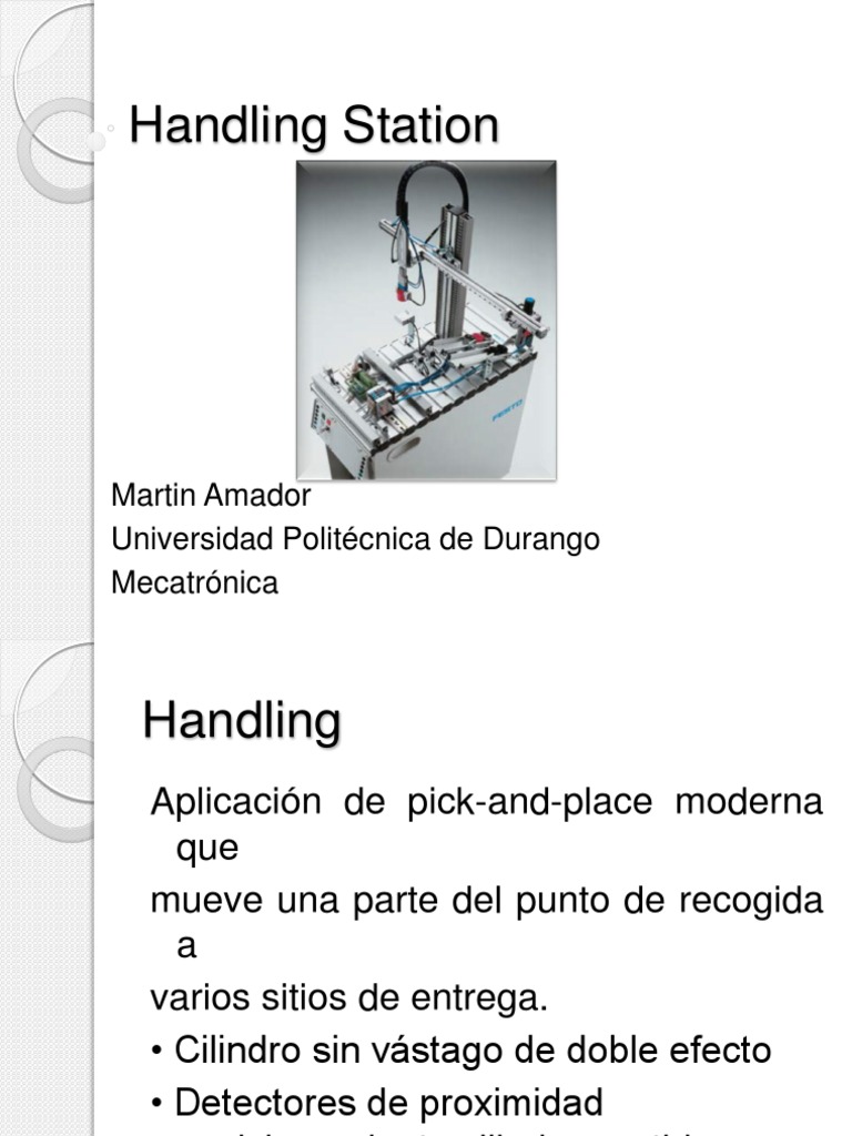 Handling Station | PDF | Eje | Neumática