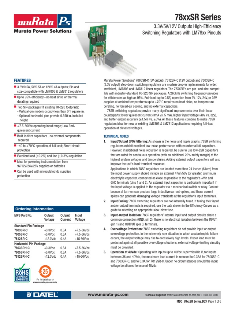 Data Sheet Capacitor Fuse Electrical