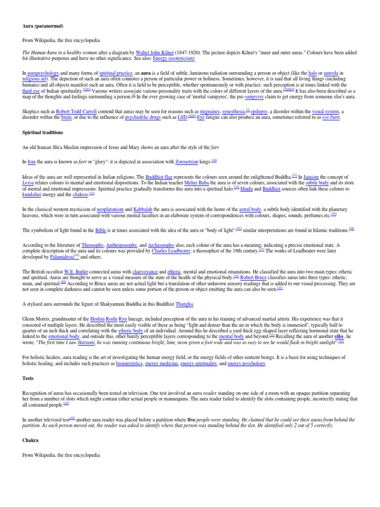 Your Auric Shield Research | PDF | Aura (Paranormal) | Chakra