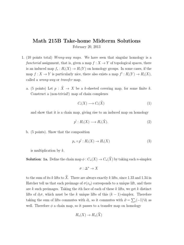 Midterm Solutions | PDF | Vertex (Graph Theory) | Metric Geometry