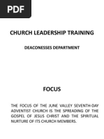 SDA Deacons and Deaconesses Handbook | PDF