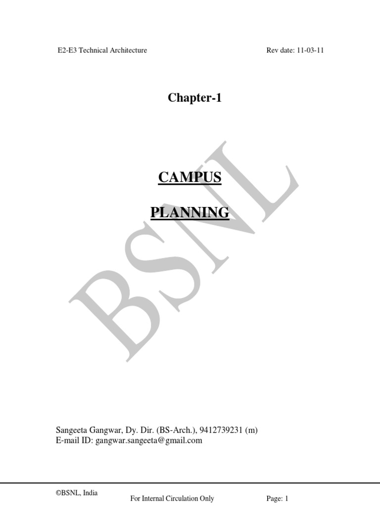 Architecture Chapter-1 Overview of Campus Planning PDF | PDF | Window ...