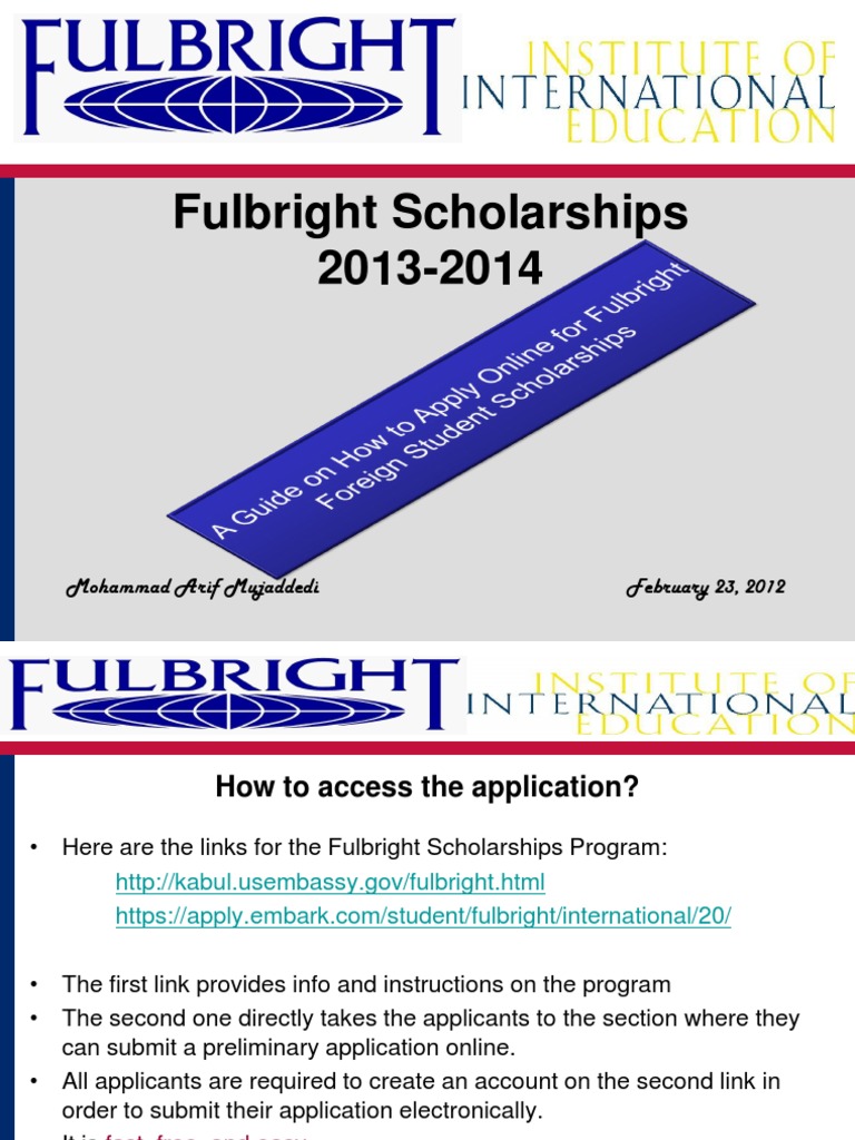 Fulbright Application-2013-2014 | PDF | Essays | World Wide Web