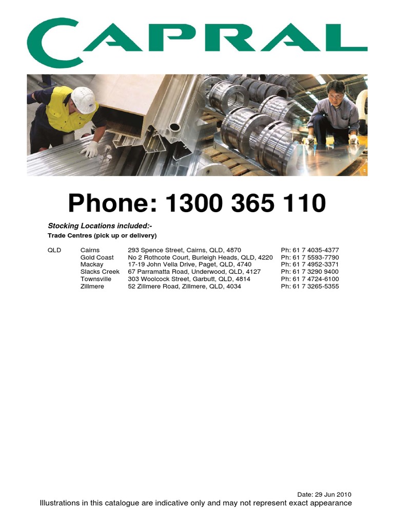 Capral Aluminium Product Catalogue | PDF | Queensland | Aluminium