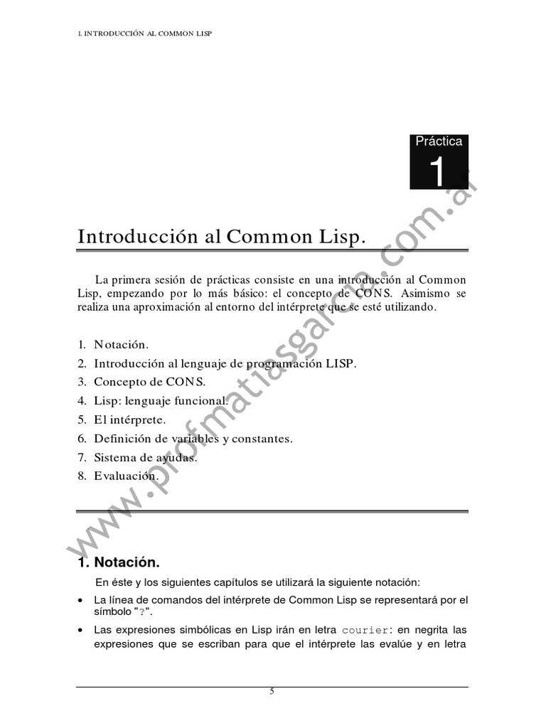 Tutorial Lisp PDF | PDF