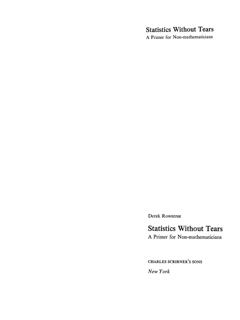 (Derek Rowntree) Statistics Without Tears | PDF | Foreign Language Studies