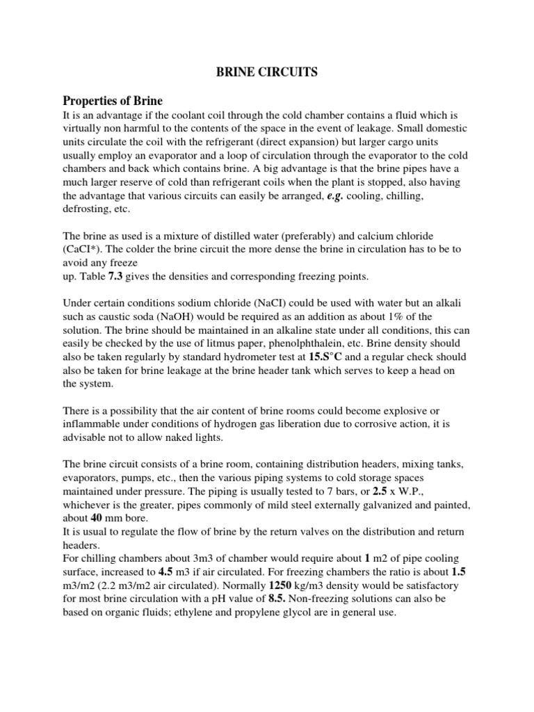 Brine Circuits Properties of Brine | PDF | Sodium Hydroxide | Pipe ...