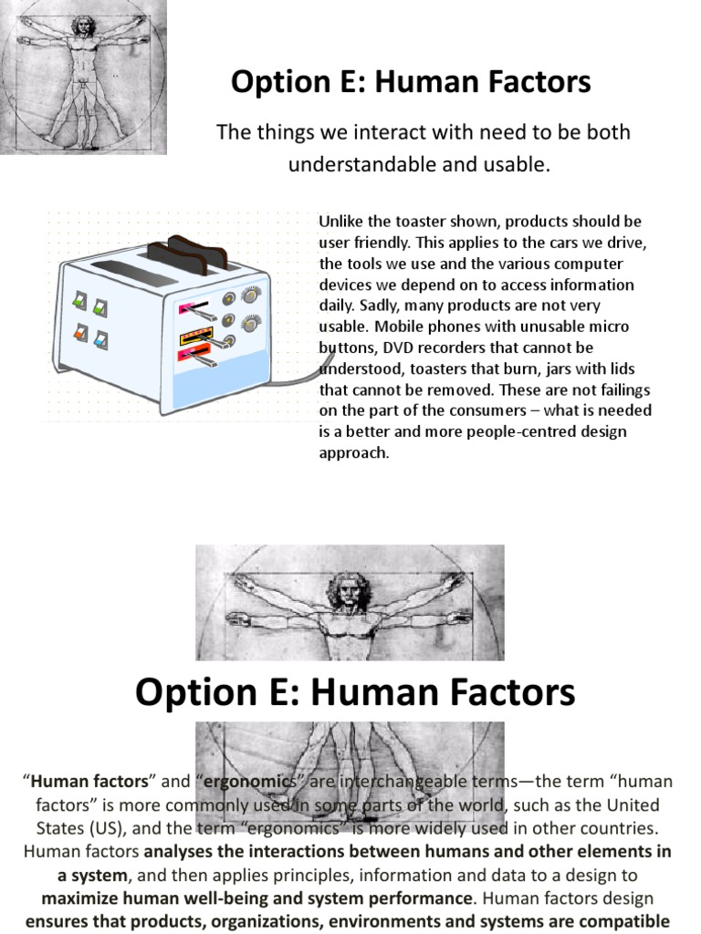 Human Factors Design | PDF | Human Factors And Ergonomics | Usability