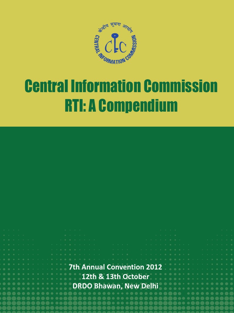 Compilation of Important CIC Orders | PDF | Freedom Of Information Laws ...