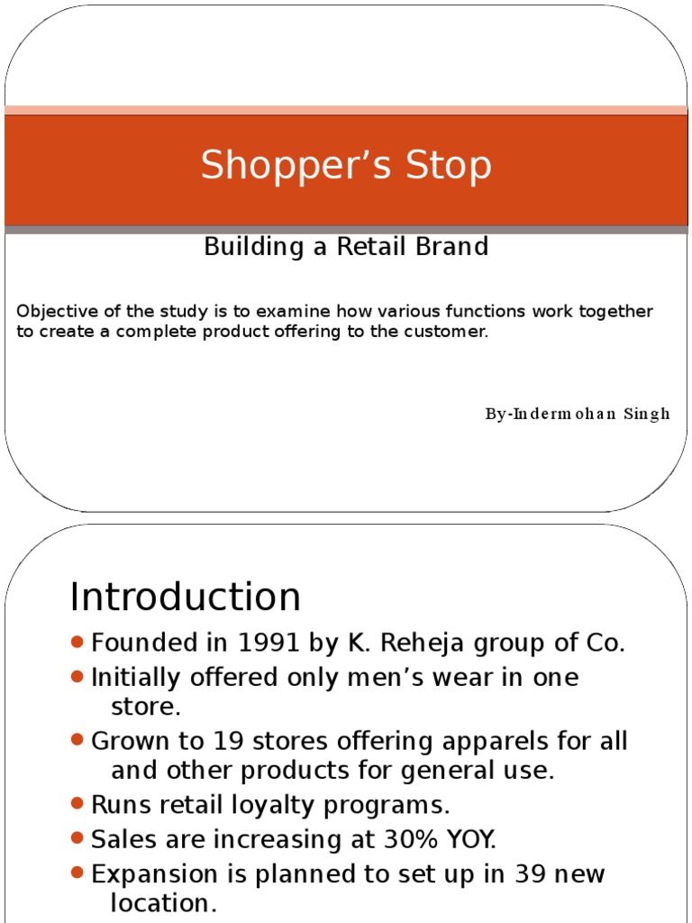 Shopper's Stop | PDF | Retail | Retailing